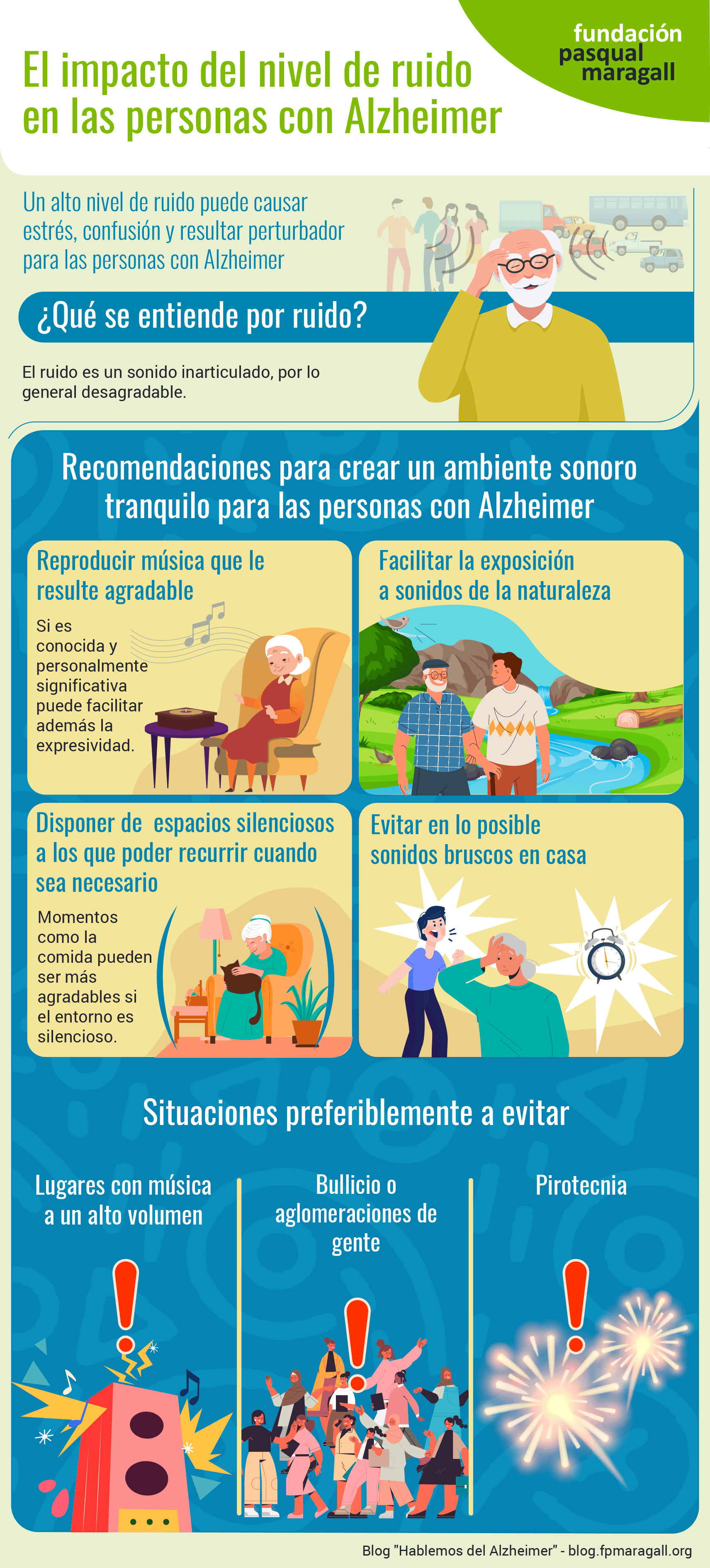 El impacto del nivel de ruido en las personas con Alzheimer